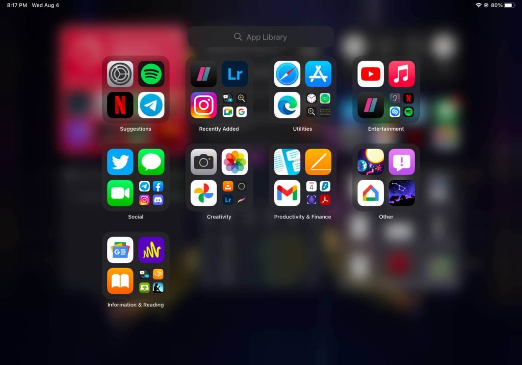 My iPad Home Screen Setup with iPadOS 15 - Techish Kenya