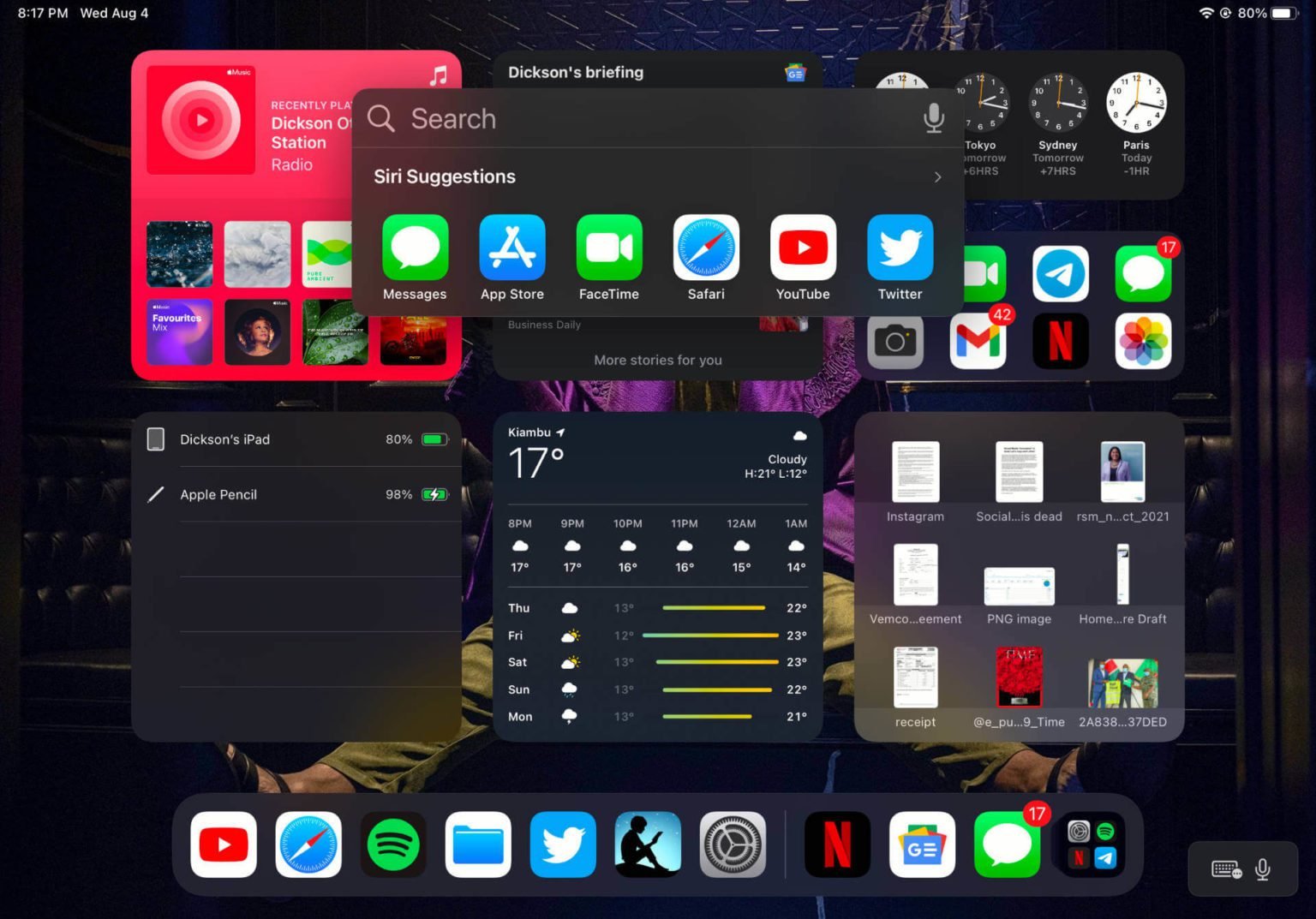 My iPad Home Screen Setup with iPadOS 15 - Techish Kenya