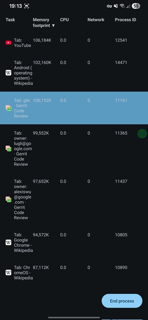 [Video] First look at Chrome for Android's desktop-style Task Manager ...