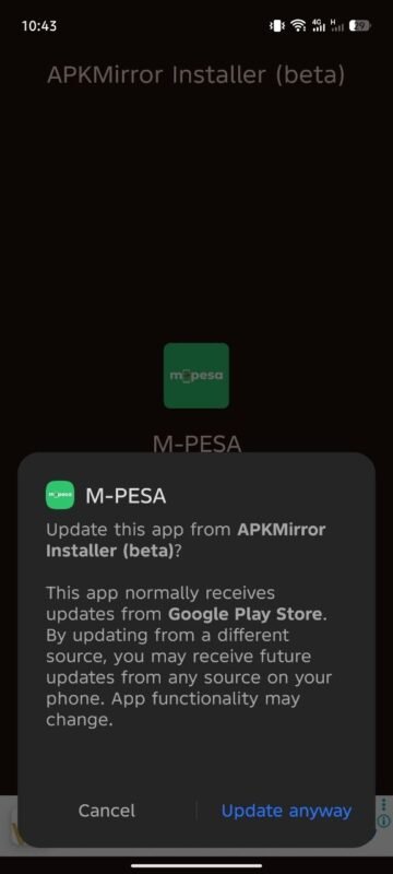 How to go back from Safaricom My OneApp to the old M-PESA app on ...