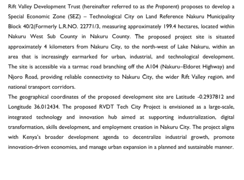 Quiet plans for a new 199-hectare Tech City in Nakuru emerge - New ...